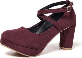Generic Chaussures Talons Escarpins Femme Confortable 2025 Sandales d&eacute;t&eacute; Confortables pour Mode Casual Bout Rond Mary Jane Femmes Bureau Et Loisirs