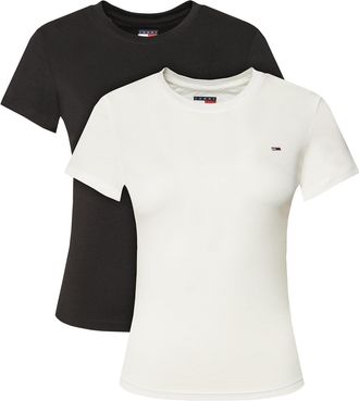 Tommy Jeans T-Shirt-Set DW0DW21366 Bunt Slim Fit