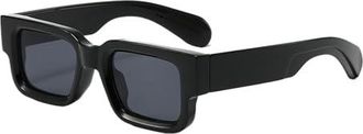 Generic Lunettes De Soleil &Agrave; Petite Monture Carr&eacute;e For Hommes Et Femmes, UV400, Sport De Conduite(Black)