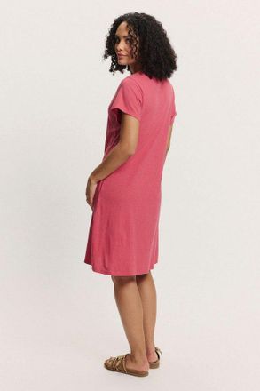 Tranquillo Sommerkleid Jerseykleid Inoaa aus Biobaumwolle und Leinen Nachhaltiger Leinen-Baumwoll-Mix mit Relaxed Fit