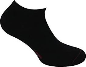 Labonal Socquette. Unie Jersey, Coton. Noir. 43/46 FABRIQUE EN FRANCE - HOMME. (1 paire)