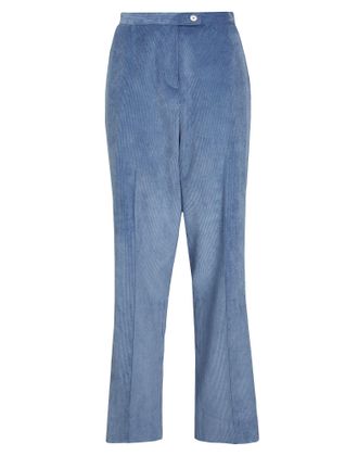 8 by YOOX CORDUROY HIGH-WAIST STRAIGHT PANTS