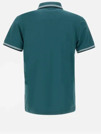 HUGO BOSS Mens Polo Shirt Petrol Green Cotton T-shirts And Polos