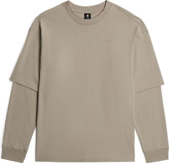 G-Star T-Shirts-T-Shirt Double Sleeve Loose