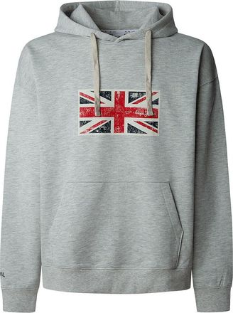 Pepe Jeans London Herren Union Hoodie Sweatshirt, Grau (Hellgrau meliert), M