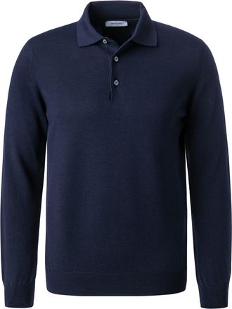 Gran Sasso Herren Pullover blau unifarben