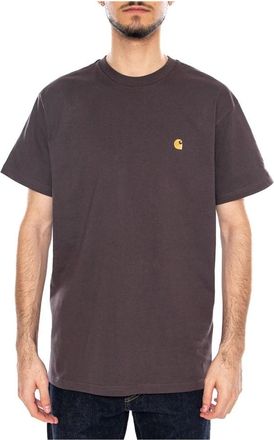 Carhartt Work in Progress Homme, Tops, Brun, Taille: M S/S Chase T-Shirt