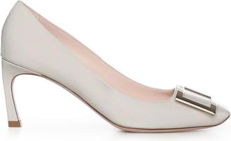 Roger Vivier Femme, Chaussures, Blanc, Taille: 40 EU Escarpins Trumpette en cuir verni