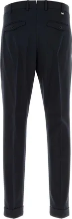 Pantaloni Torino Mens Midnight Blue Stretch Wool Pant Pantaloni Trousers