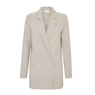 Gestuz Boxy Fit Blazer String - - Jackets - Damen - Beige - M