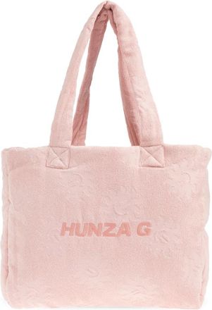 Hunza G Femme, Sacs, Rose, Taille: ONE Size Sunny Towelling Beach Bag