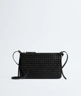 Bottega Veneta Pochette Intrecciato Piccolo moyen format - Noir - Femme - Unisex