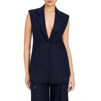 Twinset Bestickte Weste - - Jackets - Damen - Blau - M