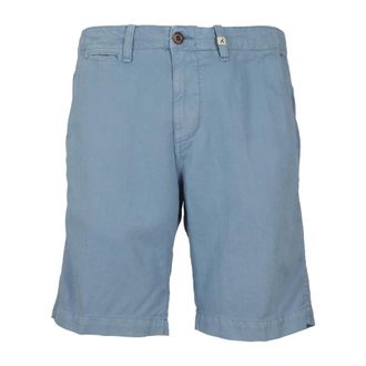 Myths Baumwoll-Leinen-Mischgewebe Hemd - - Shorts - Herren - Blau - 2XL