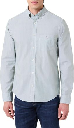 GANT Herren REG Classic POPLIN Banker Shirt Hemd, Grün, XXL