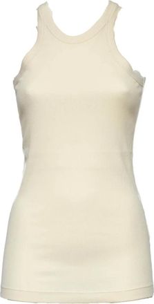 Sportmax Femme, Tops, Beige, Taille: 40 FR Canotta scollo allamericana