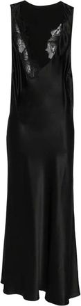 Sir. Sir., Femme, V&ecirc;tements de nuit et de d&eacute;tente, Noir, Taille: 40 FR Silk Lace Trim Dress