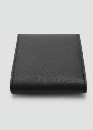 Mango Portefeuille avec effet grain&eacute; noir - Homme - Taille unique - MANGO MAN