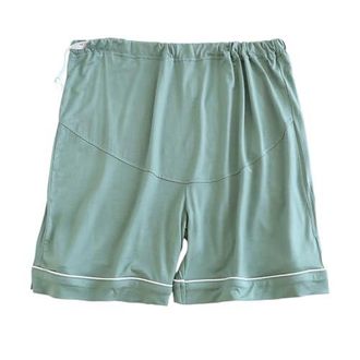Generic Mini Short Femme Coton Sport Trail Bleu sous Foot Gym Classique Cotel&eacute; Electrostimulation Decontracte Slim Pantacourt Bouffant Sportswear Hawaien Addu