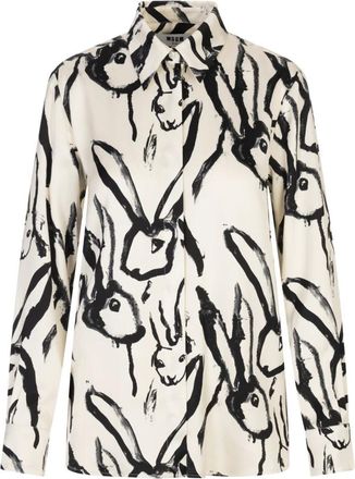 Msgm Msgm, Damen, Blusen & Hemden, Mehrfarbig, 2XSGröße