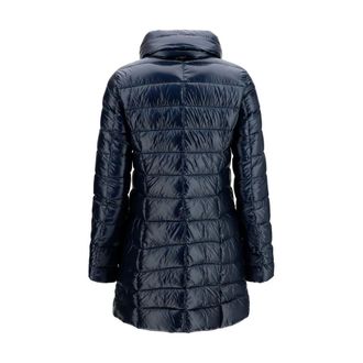 Herno Womens Blue Polyamide Full-Length Jacket Clothing