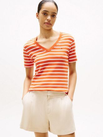 Tommy Hilfiger T-Shirt CODY V-NECK SHORT SLEEVE mit V-Ausschnitt, Baumwolle, Slim Fit