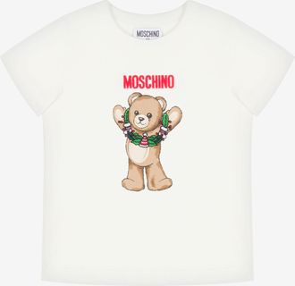 Moschino Moschino Teddy Bear - T-shirt en jersey de coton - Blanc