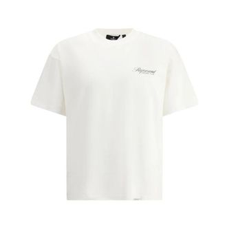 Represent Monochrome Baumwoll-T-Shirt mit ikonischem Monogramm - - Tops - Herren - Wei&szlig; - XS