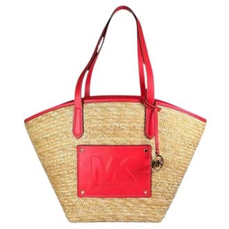 Michael Kors Sac cabas Pre-owned en toile - Femme - Pre-owned - Rouge - Taille: ONE Size