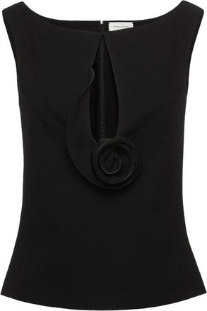 Magda Butrym Femme, Tops, Noir, Taille: 36 FR Hauts sans manches