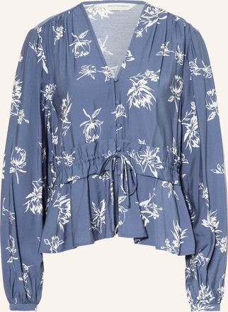 Moss Copenhagen Msch Copenhagen Bluse Mschandena Amabella Mit R&uuml;schen blau