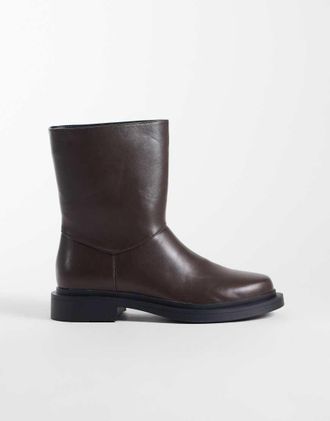 Raid bottines plates &agrave; enfiler Ember marron