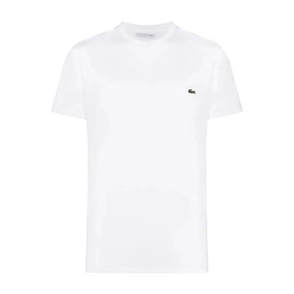 Lacoste T-shirt en coton Pima - Homme - Tops - Blanc - Taille: 2XL