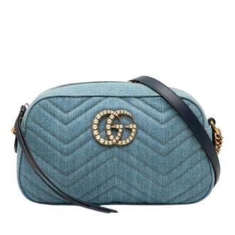 Gucci Pre-owned Denim Crossbody Bag - - Pre-owned - Damen - Blau - ONE SIZE