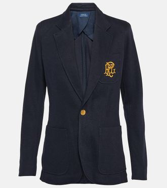 Polo Ralph Lauren Blazer brodé en coton mélangé