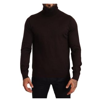 Dolce & Gabbana Col roul&eacute;s - Homme - Pulls - Brun - Taille: S