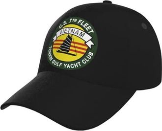 Generic Sun Protection Casquettes Asdqwez Tonkin Gulf Yacht Club, 7E Flotte Am&eacute;ricaine, Vietnam, Bord Incurv&eacute; Classique Casquette Trucker L&eacute;ger Ext&eacute;rieur Sunh