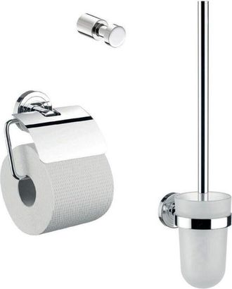 Emco Emco - polo WC-Set, Papierhalter, B&uuml;rstengarnitur, Haken, chrom