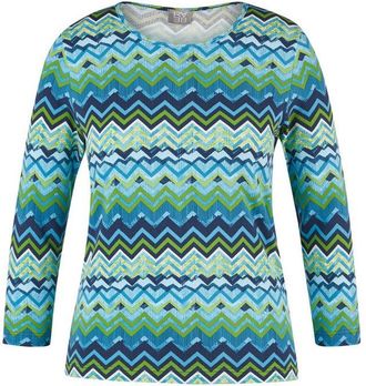 Rabe 3/4-Arm-Shirt mit grafischem Muster