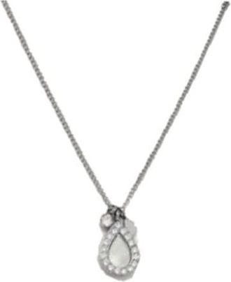 Fossil Set Für Frauen Classics, Ohrring: 8mm X 6mm, Halskette: 16In + 2In Silber Edelstahl Set, JF03765040