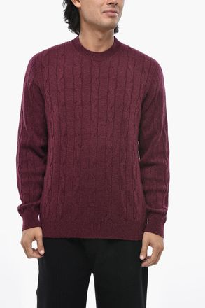 Corneliani Zopfgestrickter Rundhalspullover Aus Kaschmir Corneliani