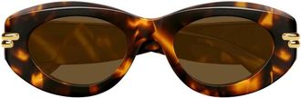 Bottega Veneta Runde Sonnenbrille - - Accessories - unisex - Mehrfarbig - 51 MM