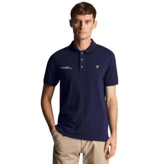 Lyle & Scott Ordinate Poloshirt f&uuml;r Herren, kurz&auml;rmlig (Marine)