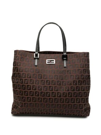 Fendi sac &agrave; motif Zucchino (2000-2010) - Marron