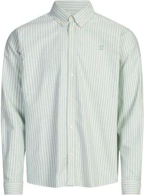 Les Deux Chemise Konrad ray&eacute;e en coton m&eacute;lang&eacute;