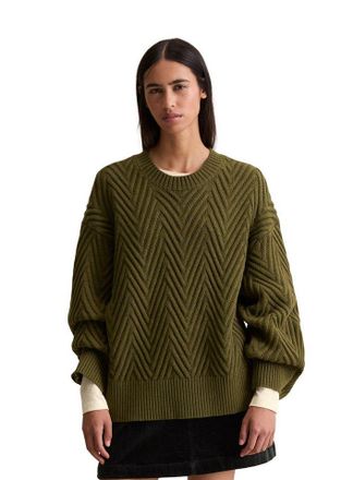 Marc O'Polo Denim Strickpullover aus weichem Schurwolle-Mix