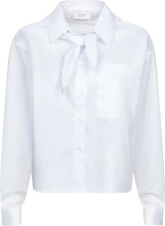 &Acirc;m&egrave; Femme, Blouses et Chemises, Blanc, Taille: 40 FR Nobody Shirt with Removable Scarf