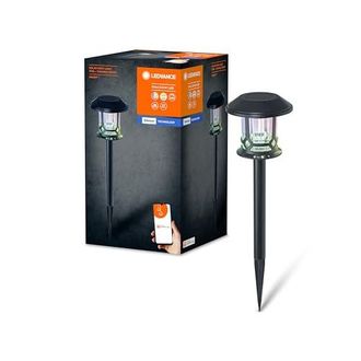 Ledvance SMART+ Outdoor Bluetooth Solar-Gartenspieß Path, mit regulierbarem Weißlicht (3000K-6500K) + Farblicht, ohne Strom nutzbar, bis acht Stunden Brenndaue