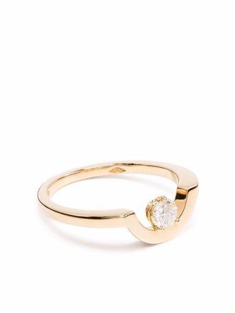 Loyal.e Paris bague Intr&eacute;pide en or 18ct recycl&eacute; pav&eacute;e de diamants
