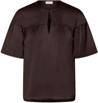 Inwear Femme, Blouses et Chemises, Brun, Taille: 38 FR Blouse Classique Boutonn&eacute;e sur le Devant